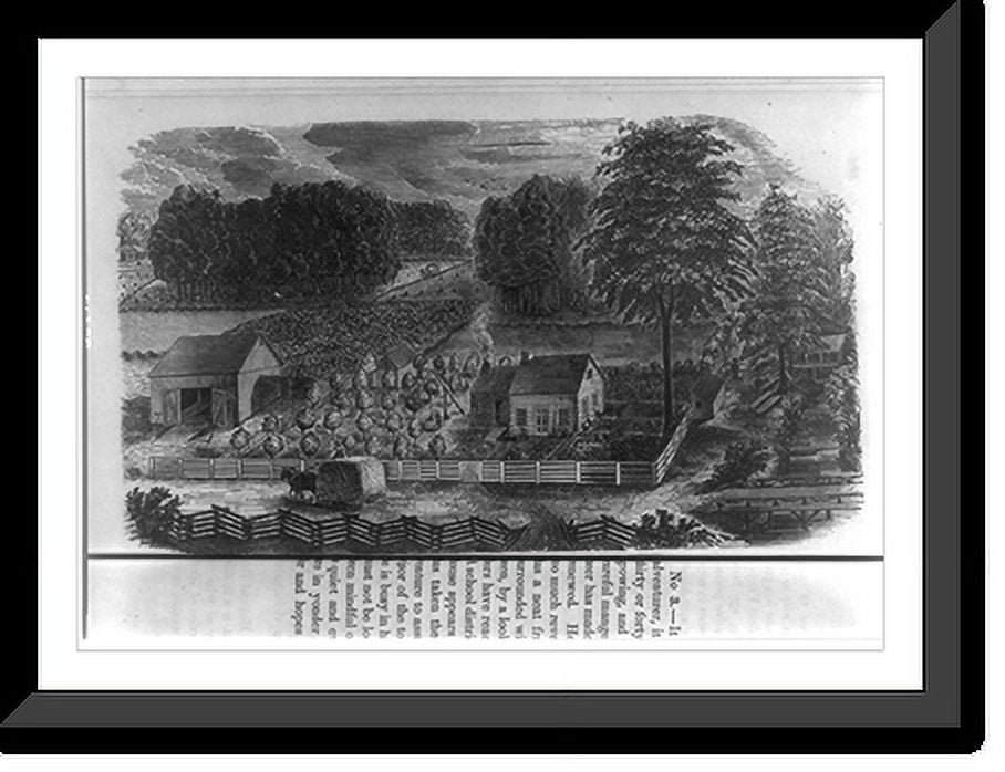 Historic Framed Print, [Settlement of Batavia, (Genesee Co.), N.Y., by ...