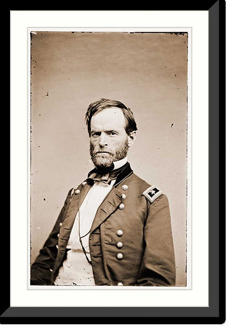 Historic Framed Print, Sherman - 21, 17-7/8" x 21-7/8" - Walmart.com