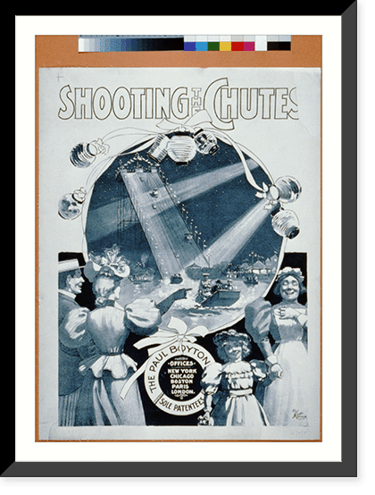 Historic Framed Print, Shooting the Chute, 17-7/8" x 21-7/8" - Walmart.com