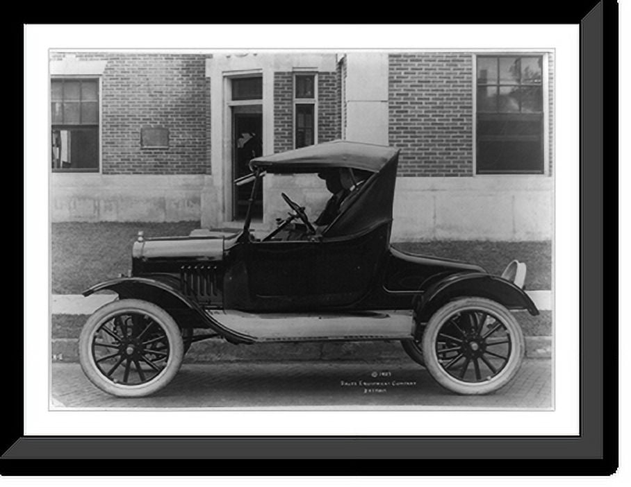 Historic Framed Print, [Side view of a Ford roadster], 17-7/8" x 21-7/8 ...