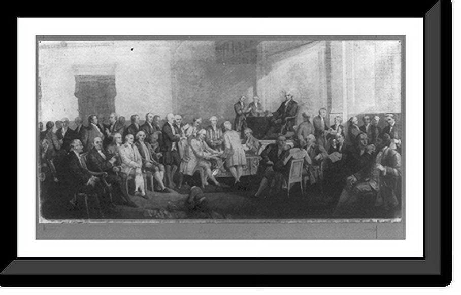 Historic Framed Print, [Signing of the Constitution of the U.S. - 1787 ...