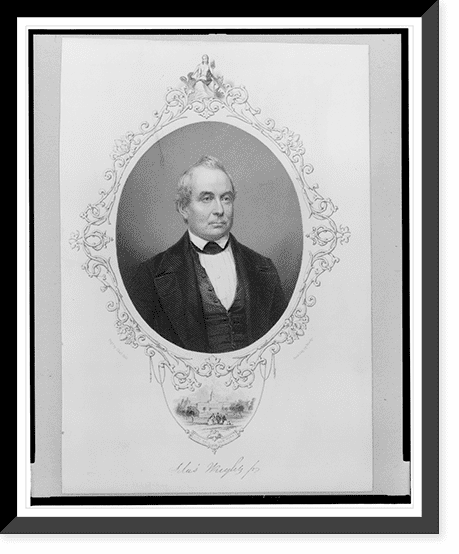Historic Framed Print, [Silas Wright, head-and-shoulders portrait, facing front], 17-7/8" x 21-7 ...