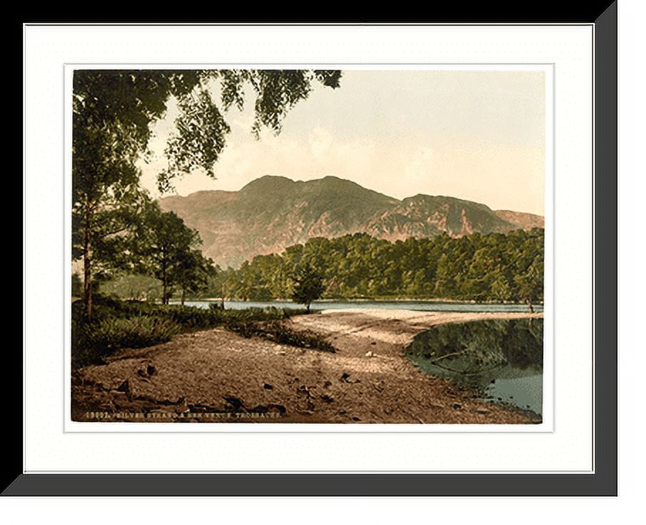 Historic Framed Print, Silver Strand and Ben Venue Trossachs Scotland ...