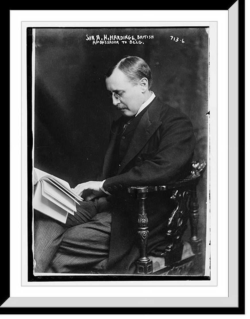 Historic Framed Print, Sir A.H. Harding, British Ambassador to Belgium ...