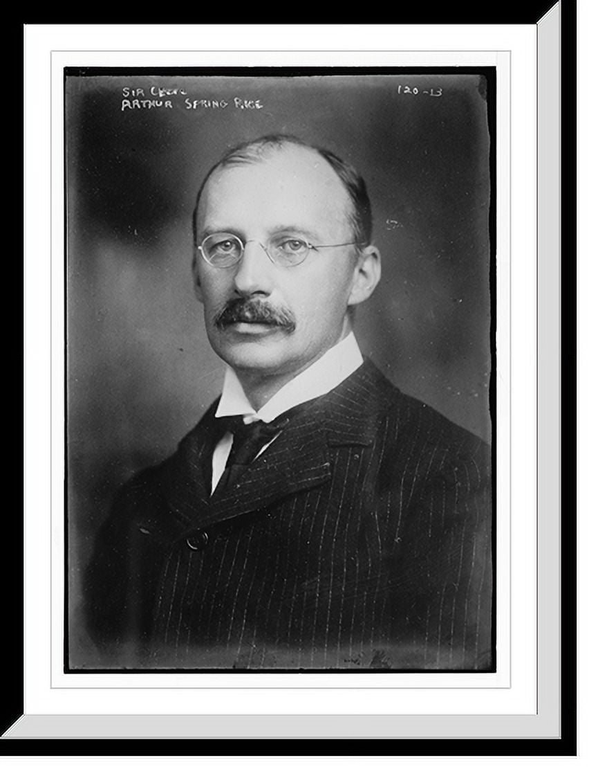 Historic Framed Print, Sir Cecil - Arthur Spring Rice, portrait bust ...