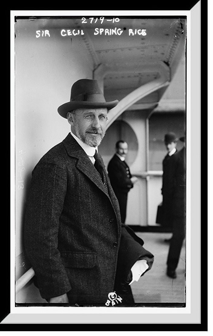 Historic Framed Print, Sir Cecil Spring-Rice - 3, 17-7/8" x 21-7/8 ...