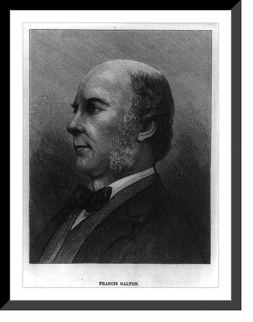 Historic Framed Print, [Sir Francis Galton, 1822-1911, head and ...
