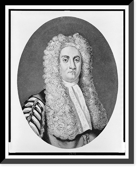 Historic Framed Print, [Sir Hans Sloane, head-and-shoulders portrait ...