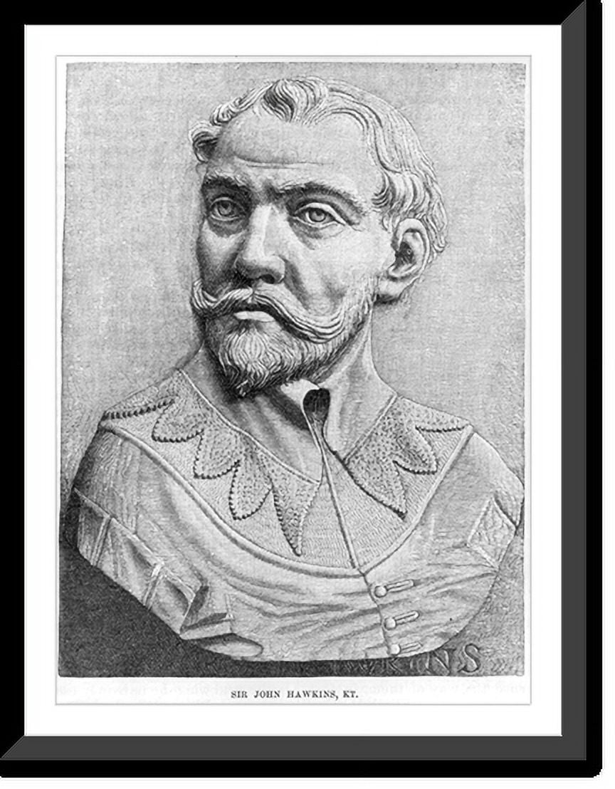Historic Framed Print, [Sir John Hawkins, 1532-1595, bust portrait ...
