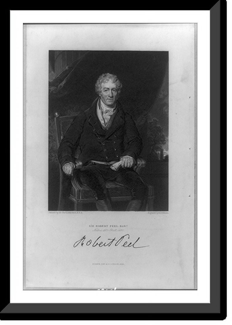 Historic Framed Print, Sir Robert Peel, Bar't., natus 1750-obit., 1830 ...