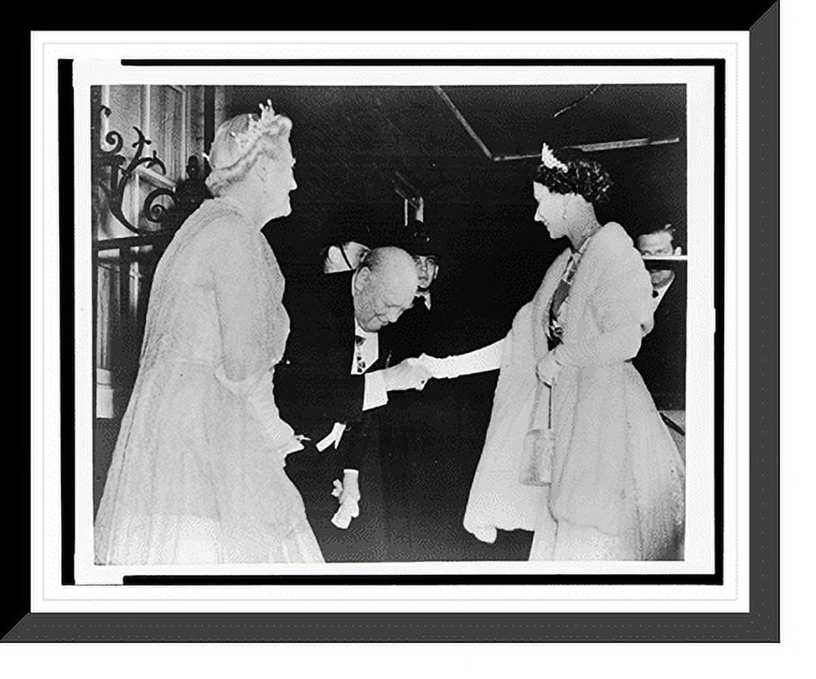 Historic Framed Print, [Sir Winston Churchill and Lady Churchill ...