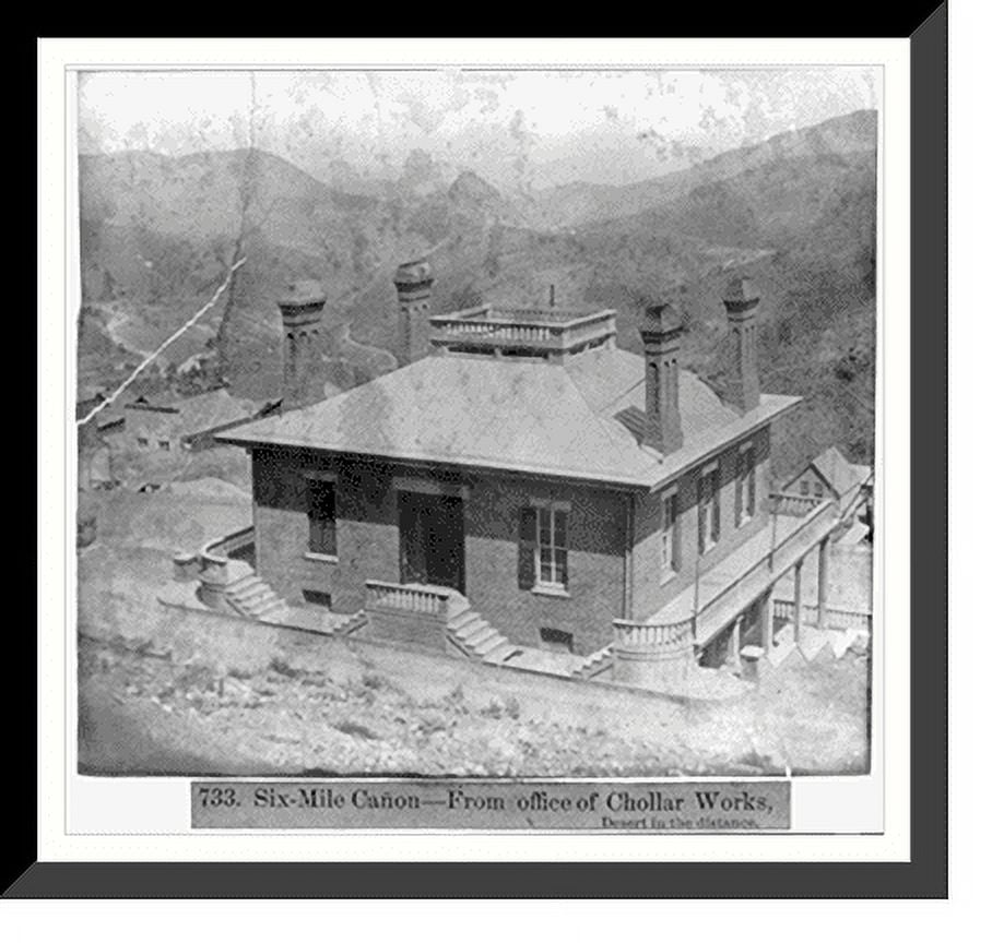 Historic Framed Print, Six mile Canyon, from office of Chollar Works ...