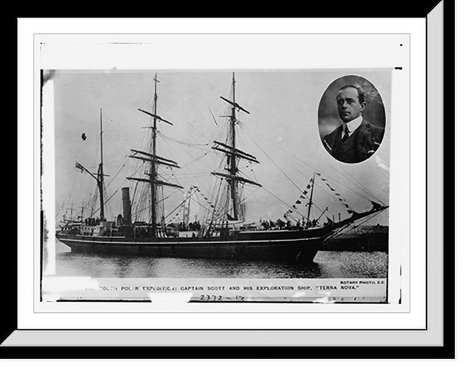 Historic Framed Print, So. Polar Expedition - Capt. Scott and his ...