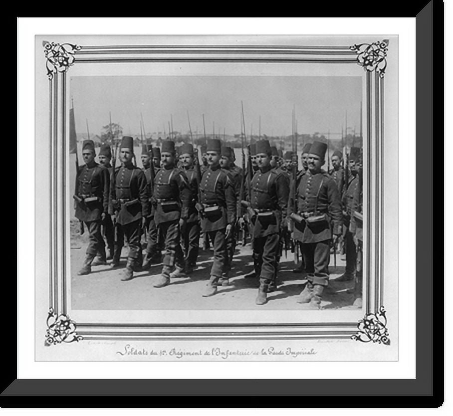 Historic Framed Print, [Soldiers from the First Infantry Regiment of ...