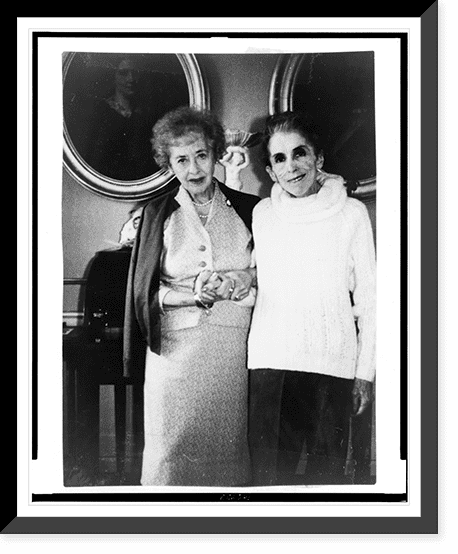Historic Framed Print, [Solita Solano and Isak Dinesen, three-quarter ...