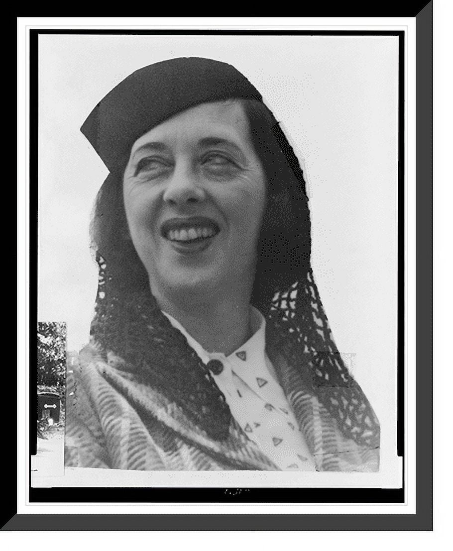 Historic Framed Print, [Solita Solano, head-and-shoulders portrait ...