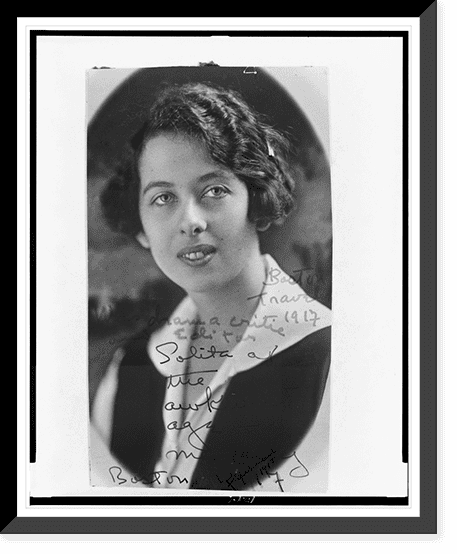 Historic Framed Print, [Solita Solano, head-and-shoulders portrait ...