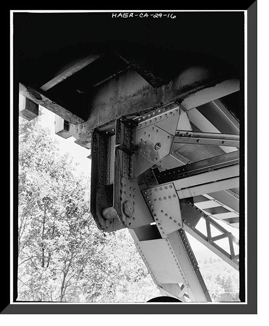 Historic Framed Print, South Fork Trinity River Bridge, State Highway ...