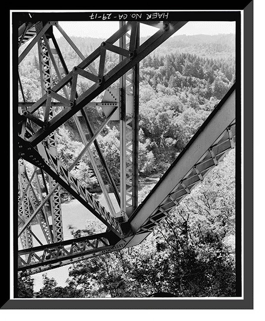 Historic Framed Print, South Fork Trinity River Bridge, State Highway ...