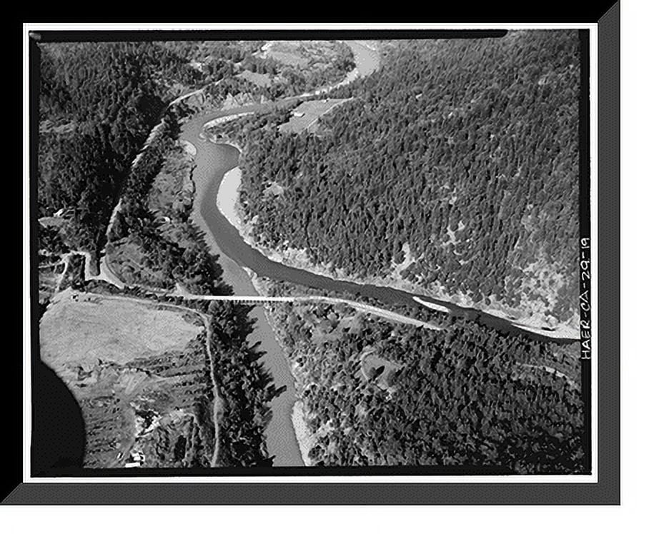 Historic Framed Print, South Fork Trinity River Bridge, State Highway ...