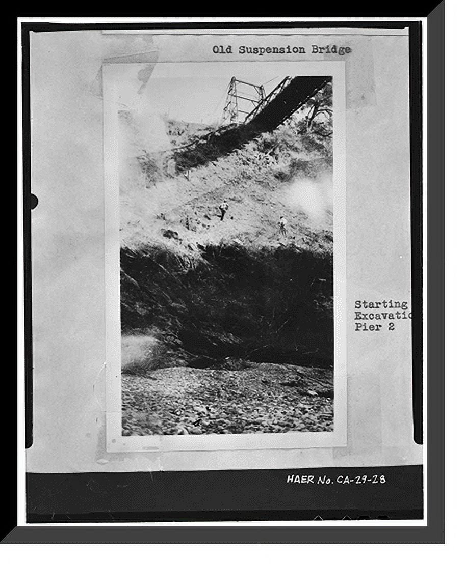 Historic Framed Print, South Fork Trinity River Bridge, State Highway ...