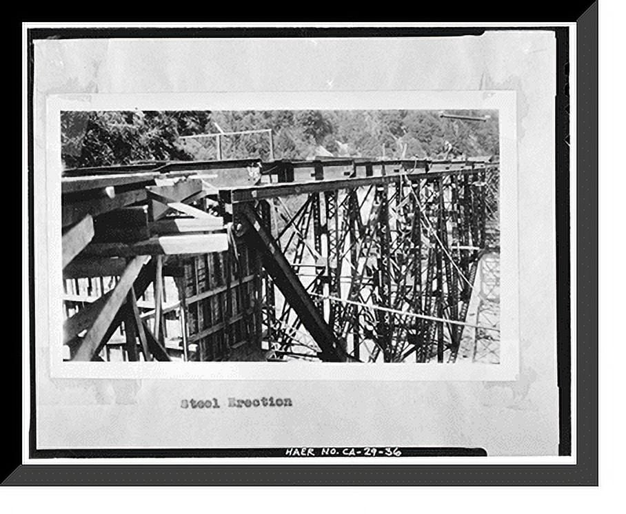 Historic Framed Print, South Fork Trinity River Bridge, State Highway ...