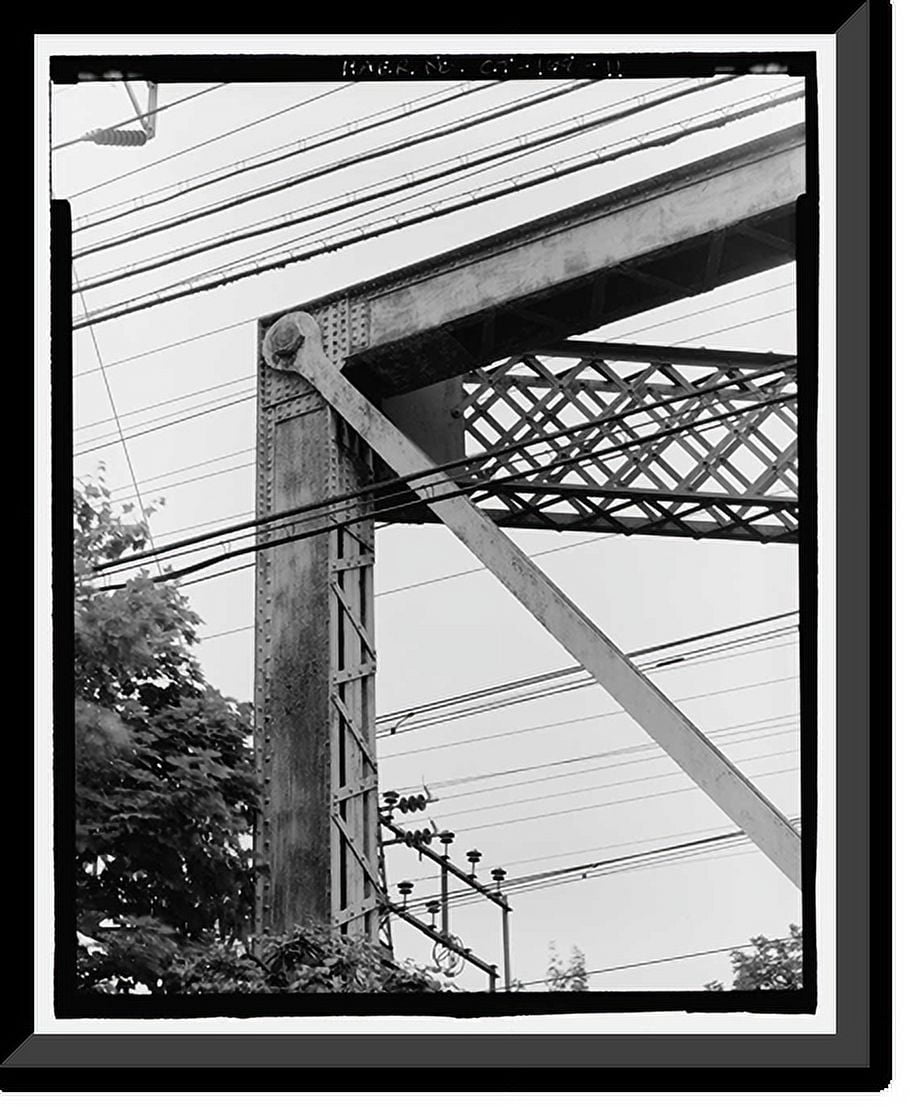 Historic Framed Print, South Norwalk Railroad Bridge, South Main ...