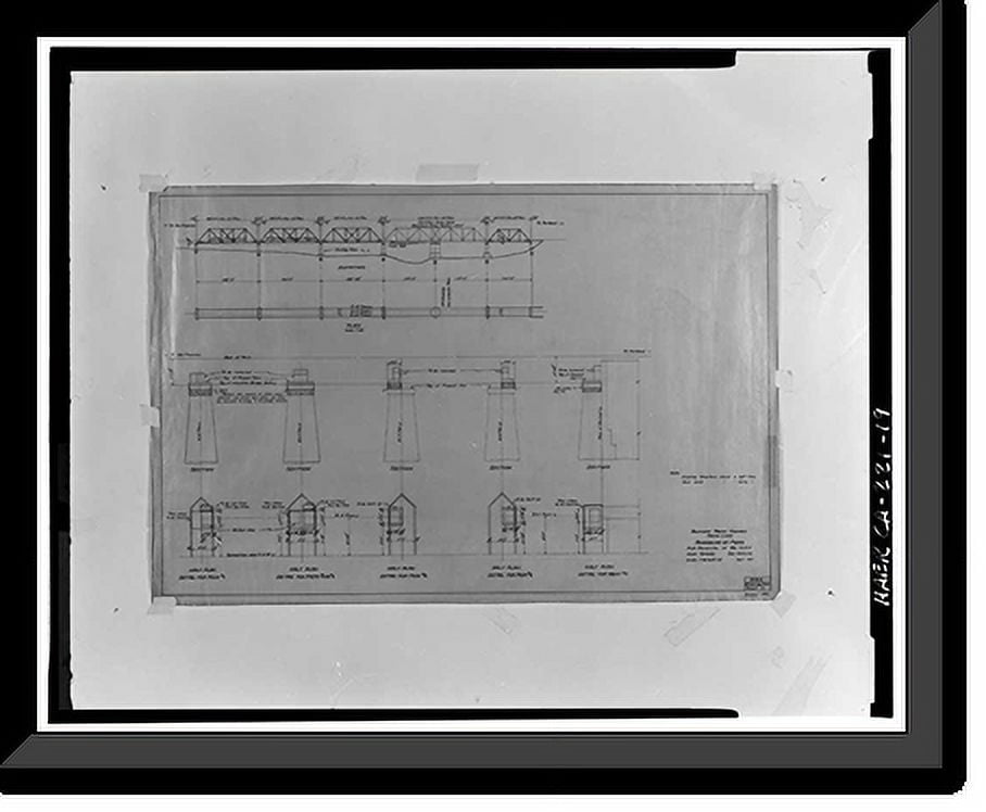Historic Framed Print, Southern Pacific Railroad Shasta Route, Bridge ...