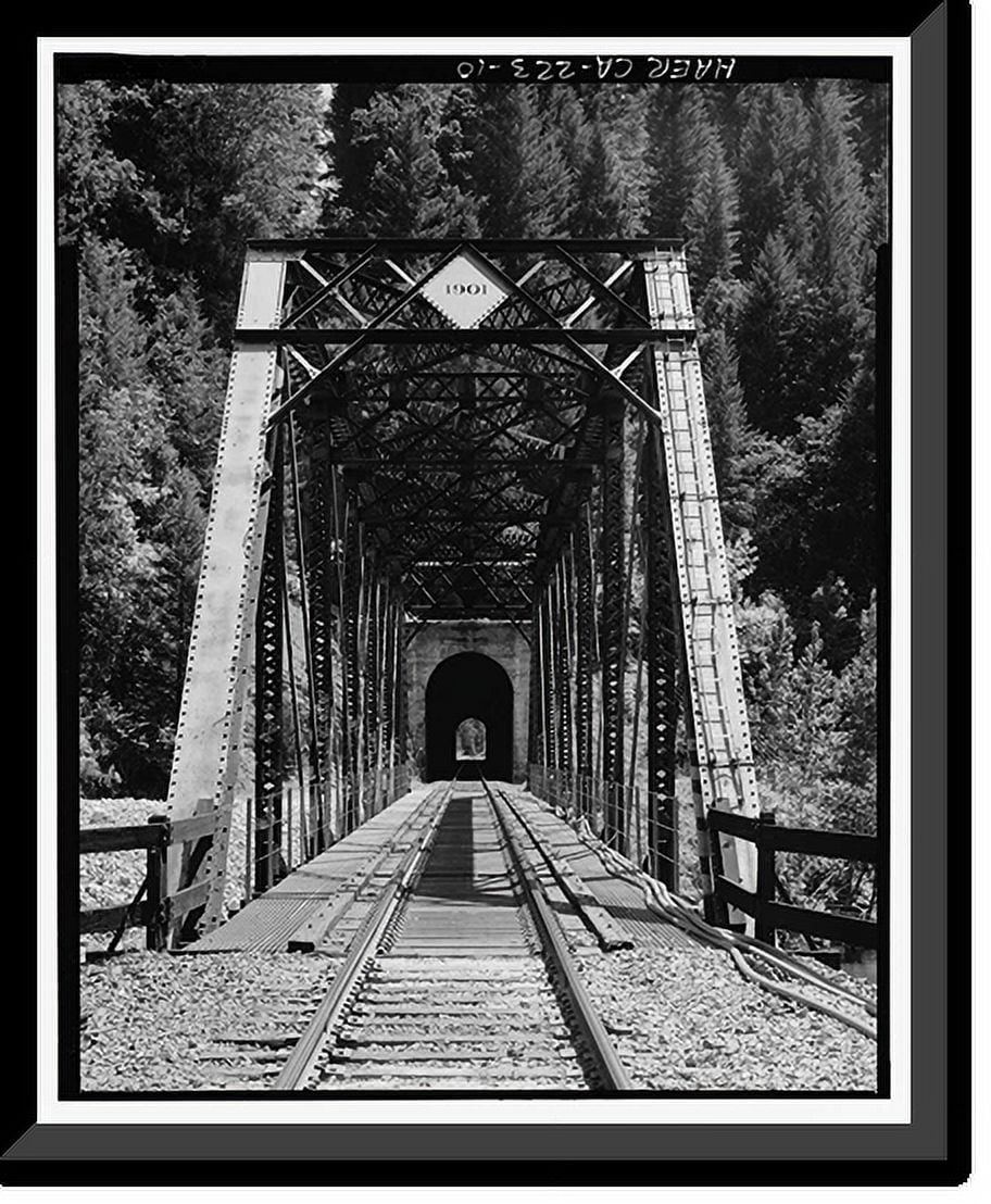 Historic Framed Print, Southern Pacific Railroad Shasta Route, Bridge ...