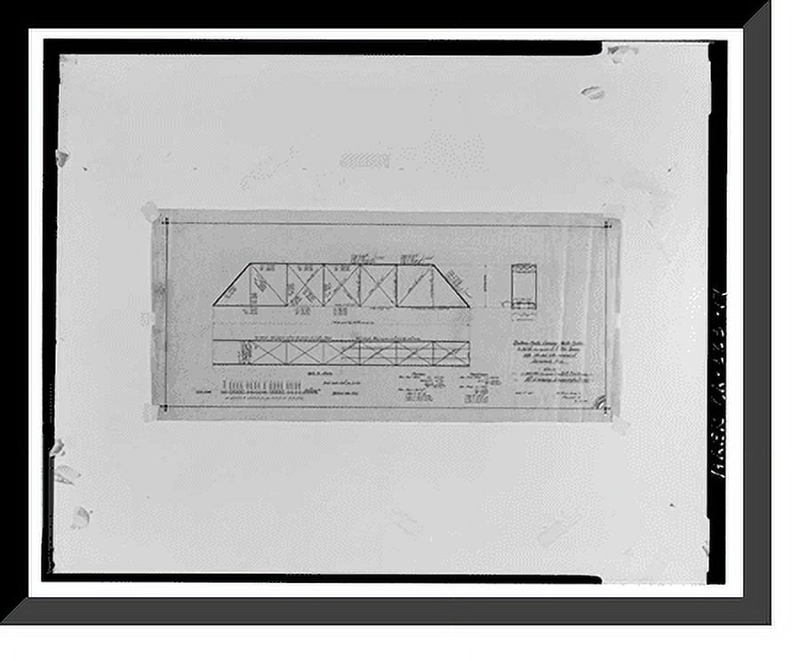 Historic Framed Print, Southern Pacific Railroad Shasta Route, Bridge ...