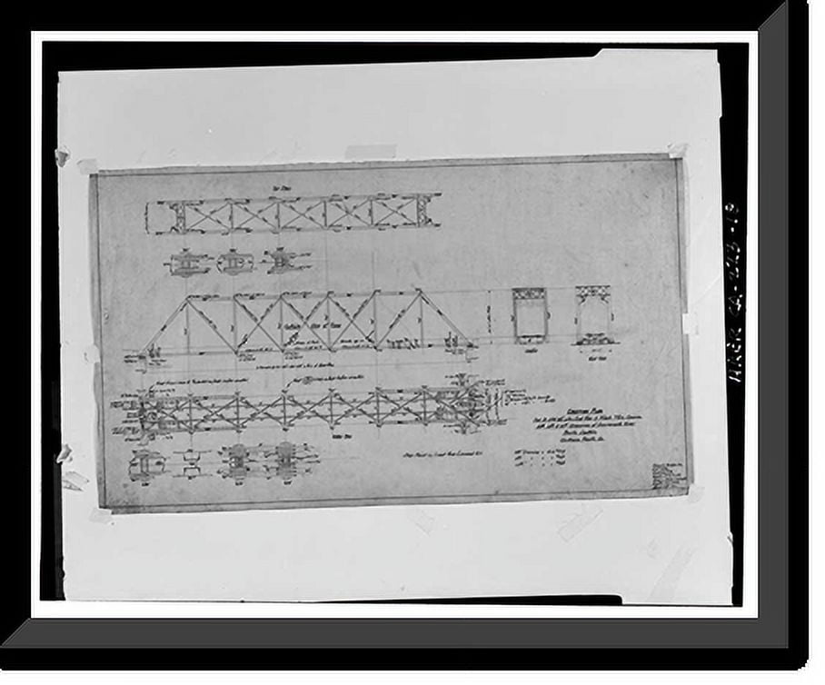 Historic Framed Print, Southern Pacific Railroad Shasta Route, Bridge ...