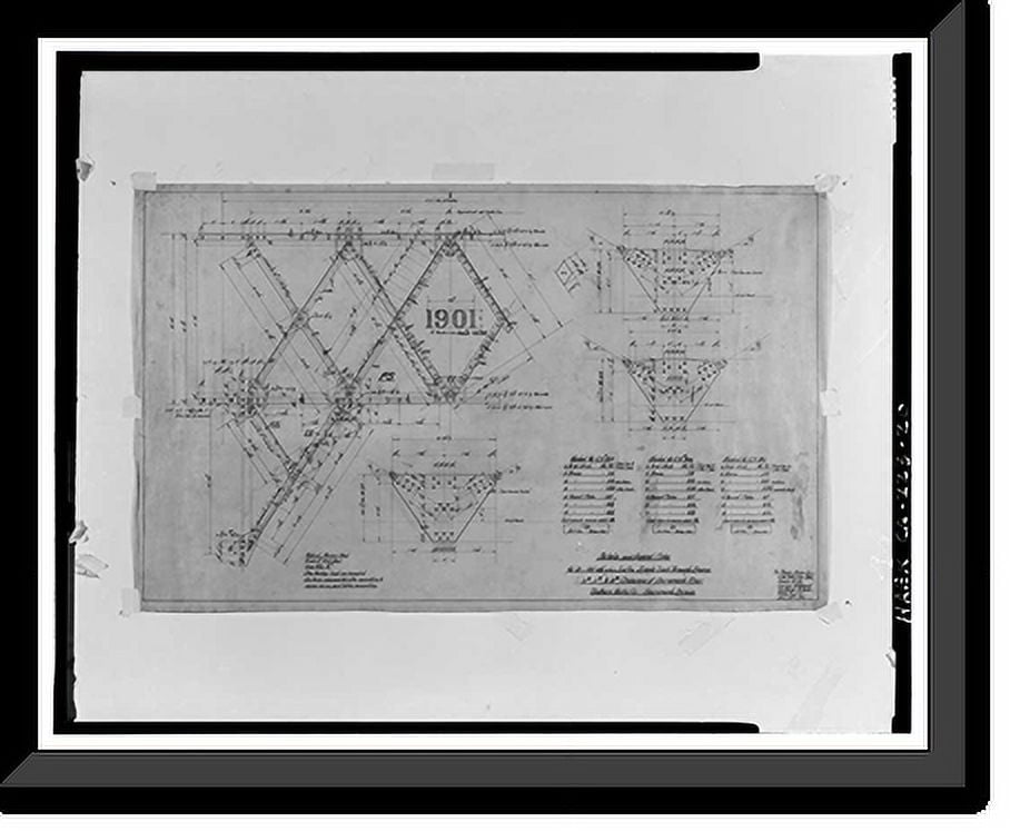 Historic Framed Print, Southern Pacific Railroad Shasta Route, Bridge ...
