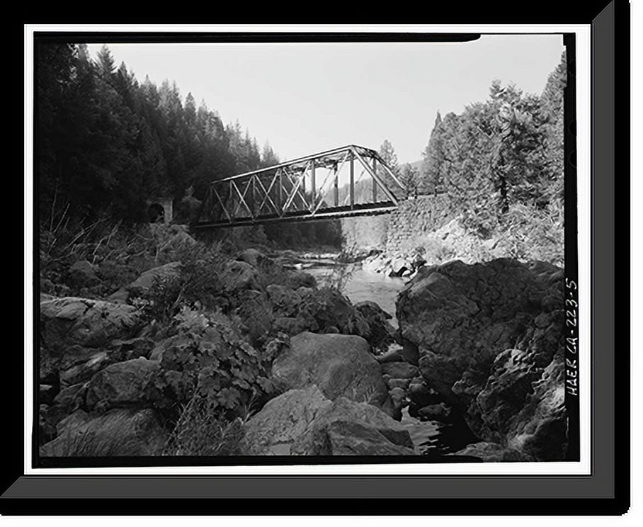 Historic Framed Print, Southern Pacific Railroad Shasta Route, Bridge ...