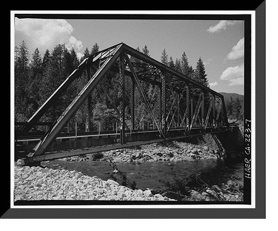 Historic Framed Print, Southern Pacific Railroad Shasta Route, Bridge ...