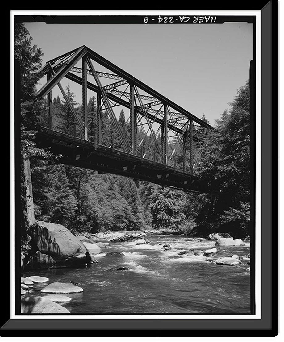Historic Framed Print, Southern Pacific Railroad Shasta Route, Bridge ...