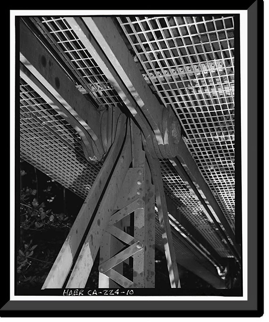 Historic Framed Print, Southern Pacific Railroad Shasta Route, Bridge No. 324.99, Milepost 324. ...