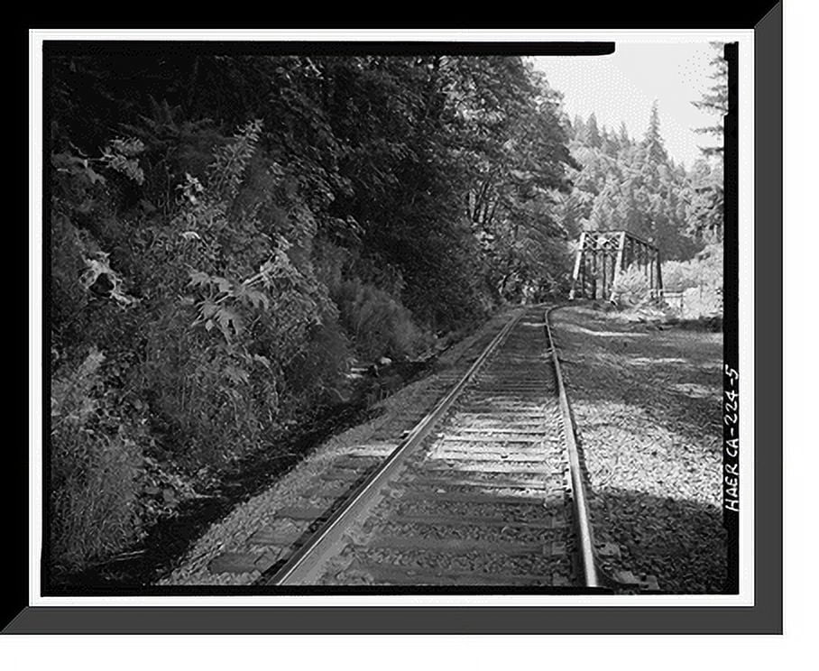 Historic Framed Print, Southern Pacific Railroad Shasta Route, Bridge No. 324.99, Milepost 324. ...