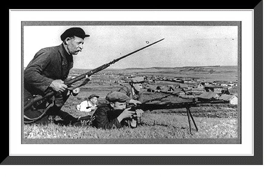 Historic Framed Print, [Soviet guerrilla activity in Russia, WWII: 4 ...