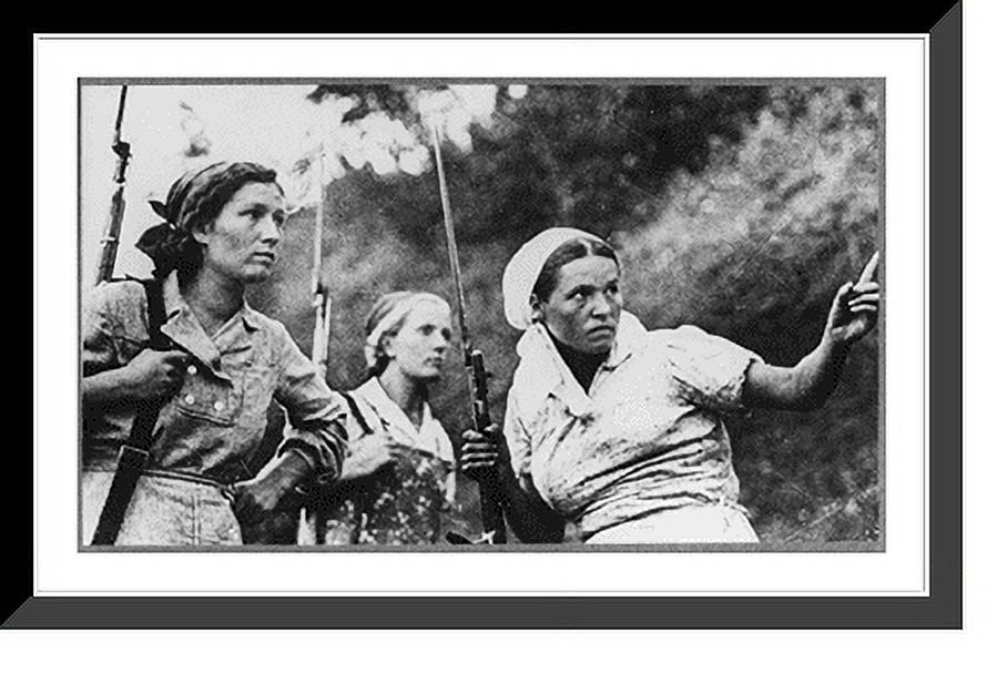 Historic Framed Print, [Soviet guerrilla activity in Russia, WWII: 3 ...