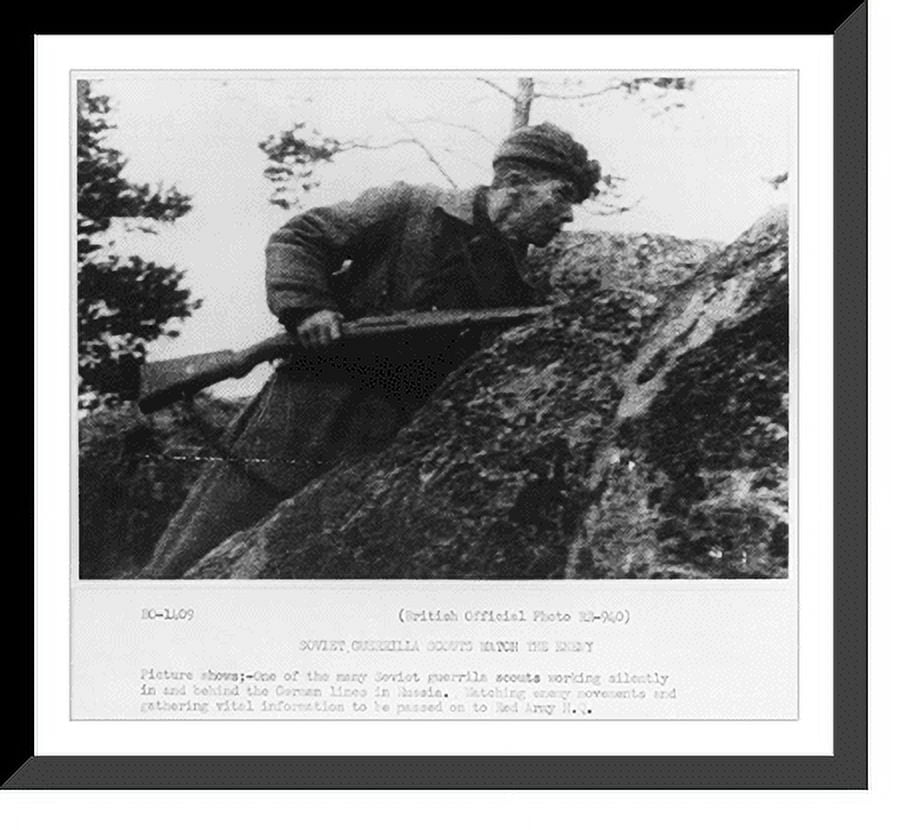 Historic Framed Print, [Soviet guerrilla activity in Russia, WWII ...