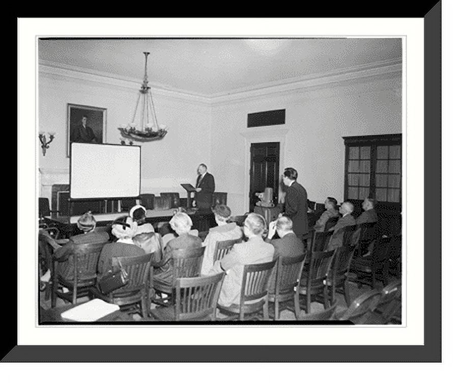 Historic Framed Print, [Special Library Association picture group ...