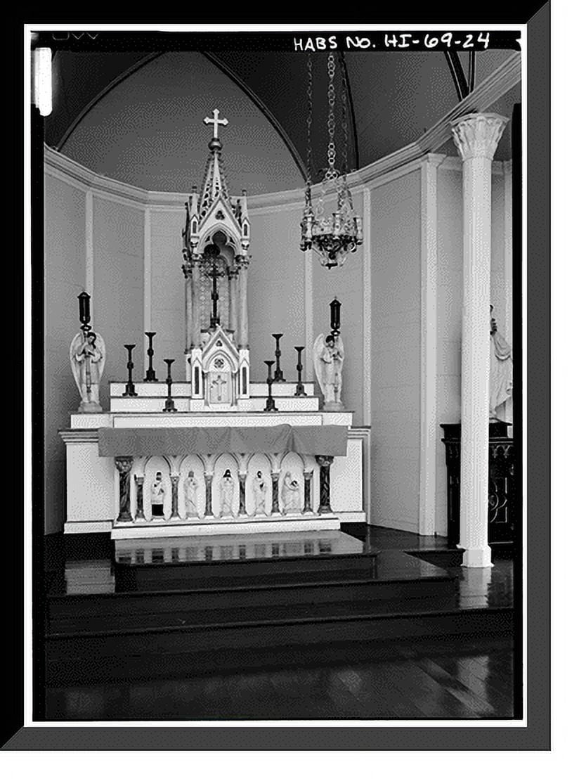 Historic Framed Print, St. Philomena Roman Catholic Church, Moloka'i ...