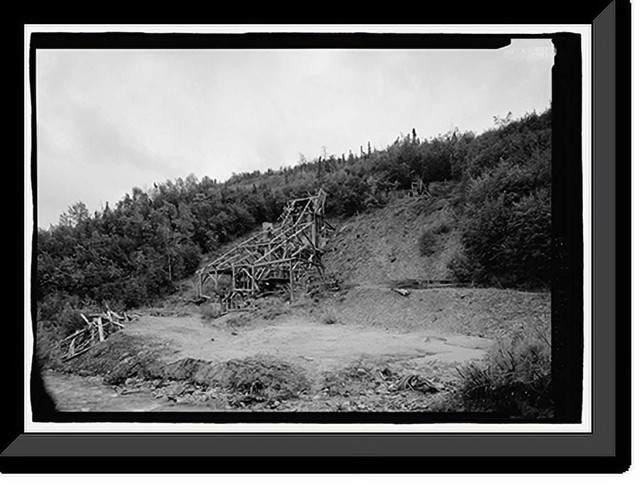 Historic Framed Print, Stampede Gold Mine, Kantishna, Denali Borough ...