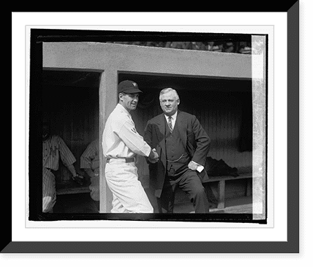 Historic Framed Print, Stanley Harris & John McGraw, 10/4/24 - 3, 17-7/ ...