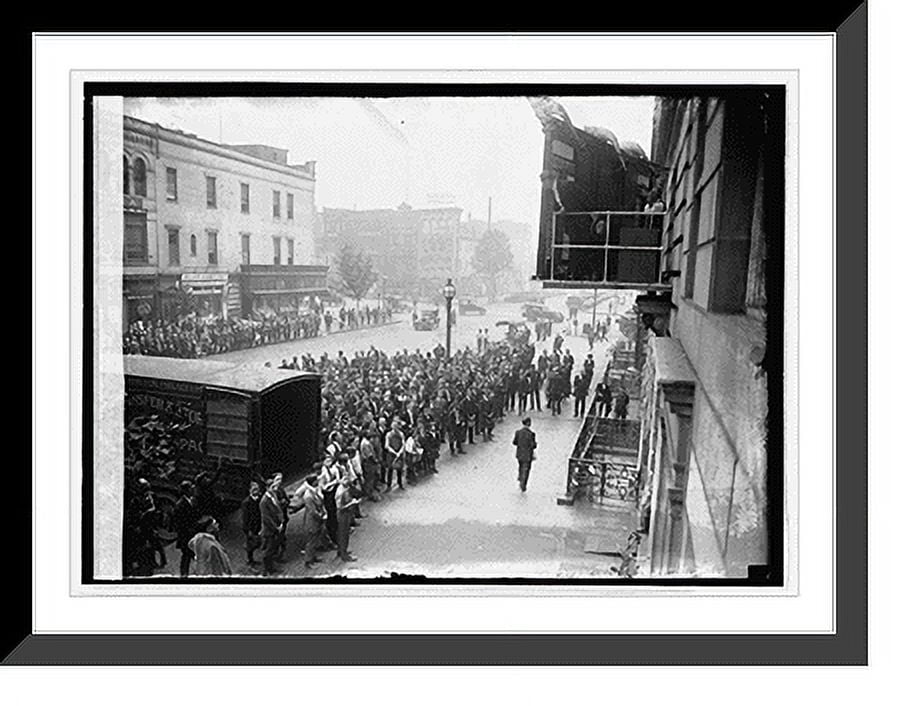 Historic Framed Print, Star score board crowd, 17-7/8" x 21-7/8 ...