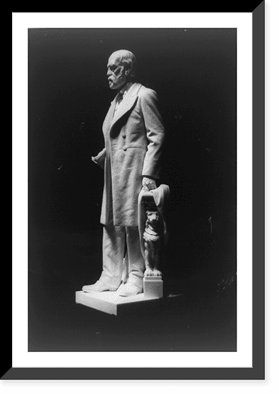 Historic Framed Print, [Statue of Abram Hewitt, full-length, standing ...