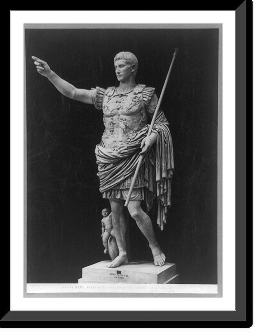 Historic Framed Print, [Statue of Augustus Caesar in the Vatican museum ...