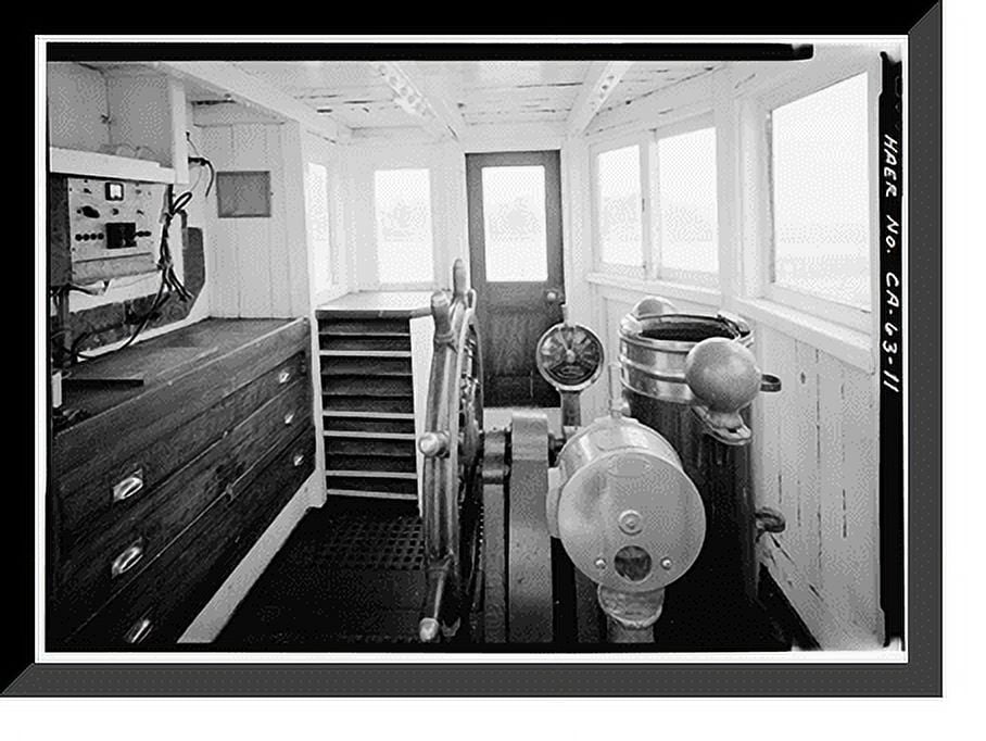 Historic Framed Print, Steam Tug EPPLETON HALL, Hyde Street Pier, San ...