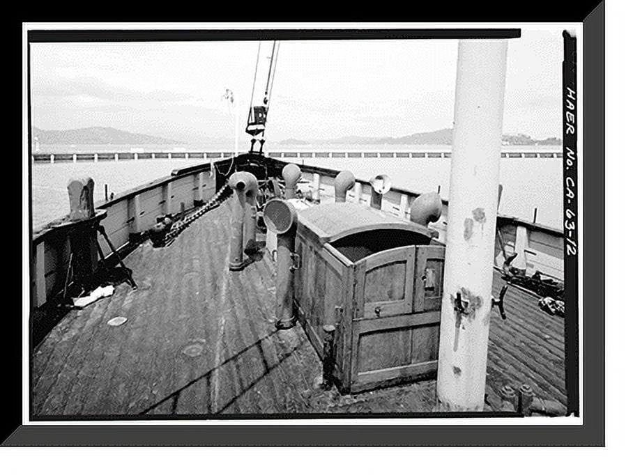 Historic Framed Print, Steam Tug EPPLETON HALL, Hyde Street Pier, San ...