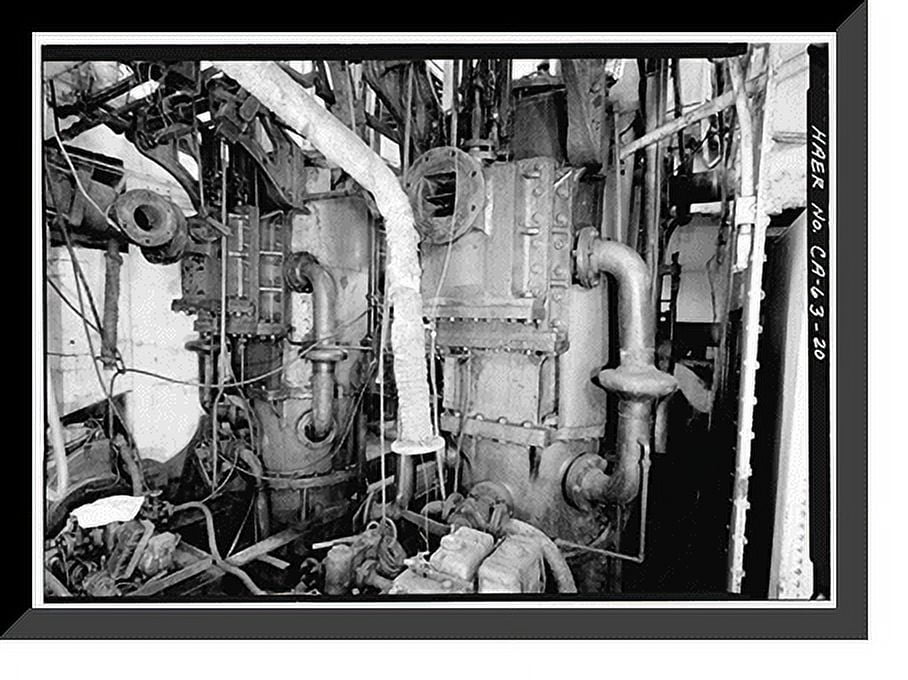 Historic Framed Print, Steam Tug EPPLETON HALL, Hyde Street Pier, San ...